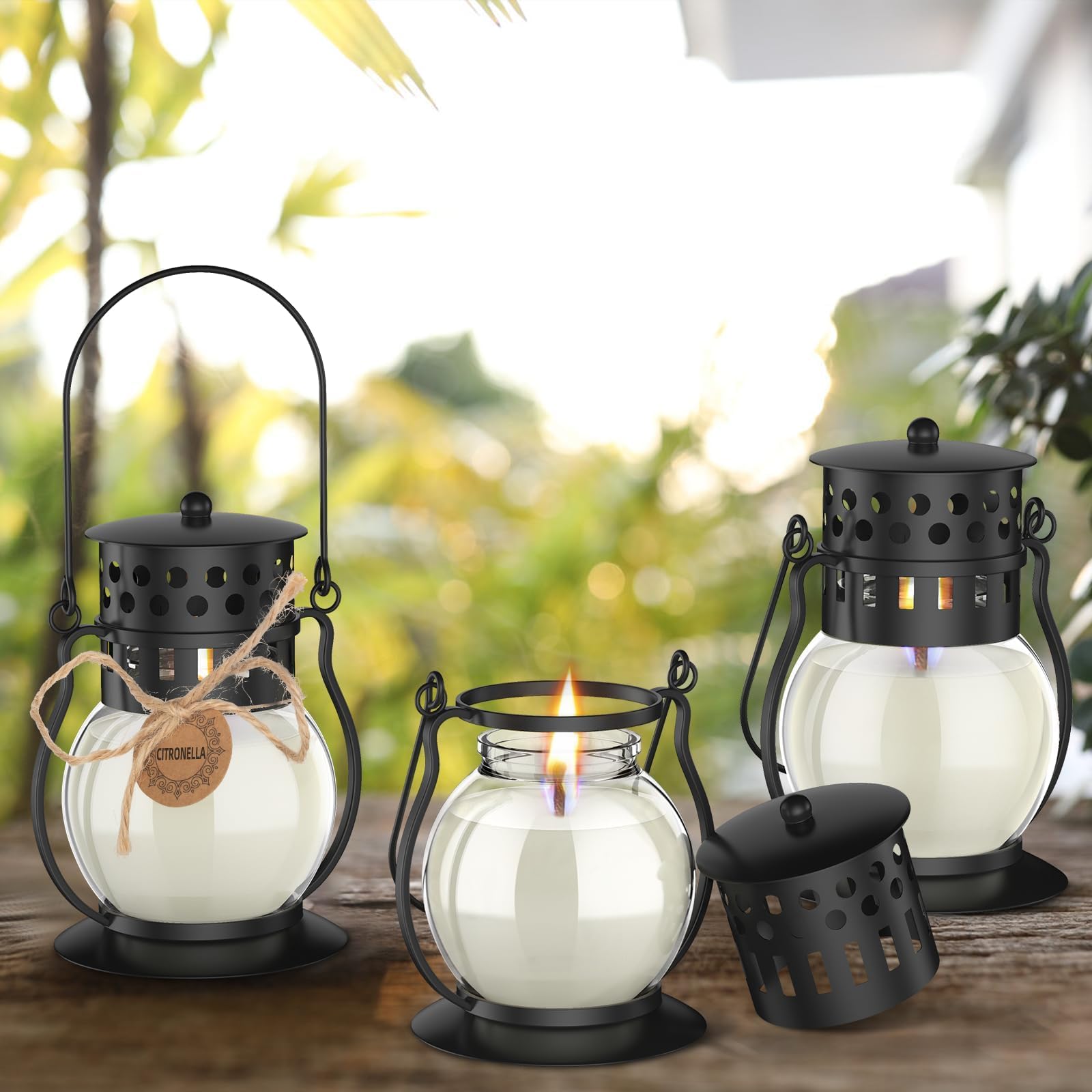 Amazon.com: Citronella Candles Outdoor, 3PCS Scented Candles with ...