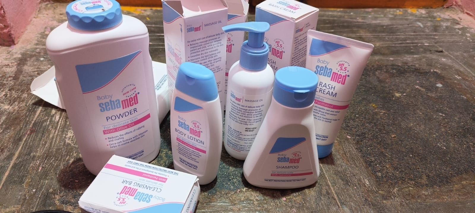 Sebamed Infant Baby Combo of 6 (Talc 200gm, Lotion100ml, Shampoo150ml ...