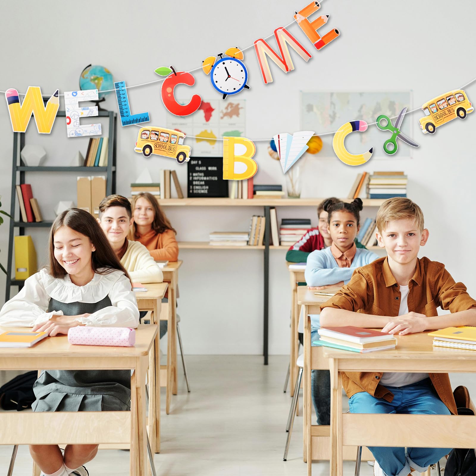 Snapklik.com : Welcome Back To School Banner Decorations First Day Of ...