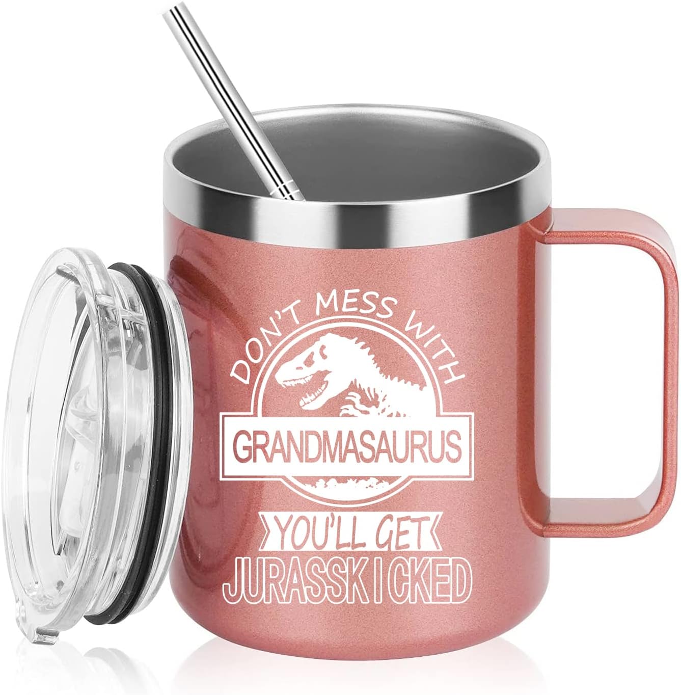 Amazon.com: Grandmasaurus Cup Don't Mess with Grandmasaurus You'll Get ...