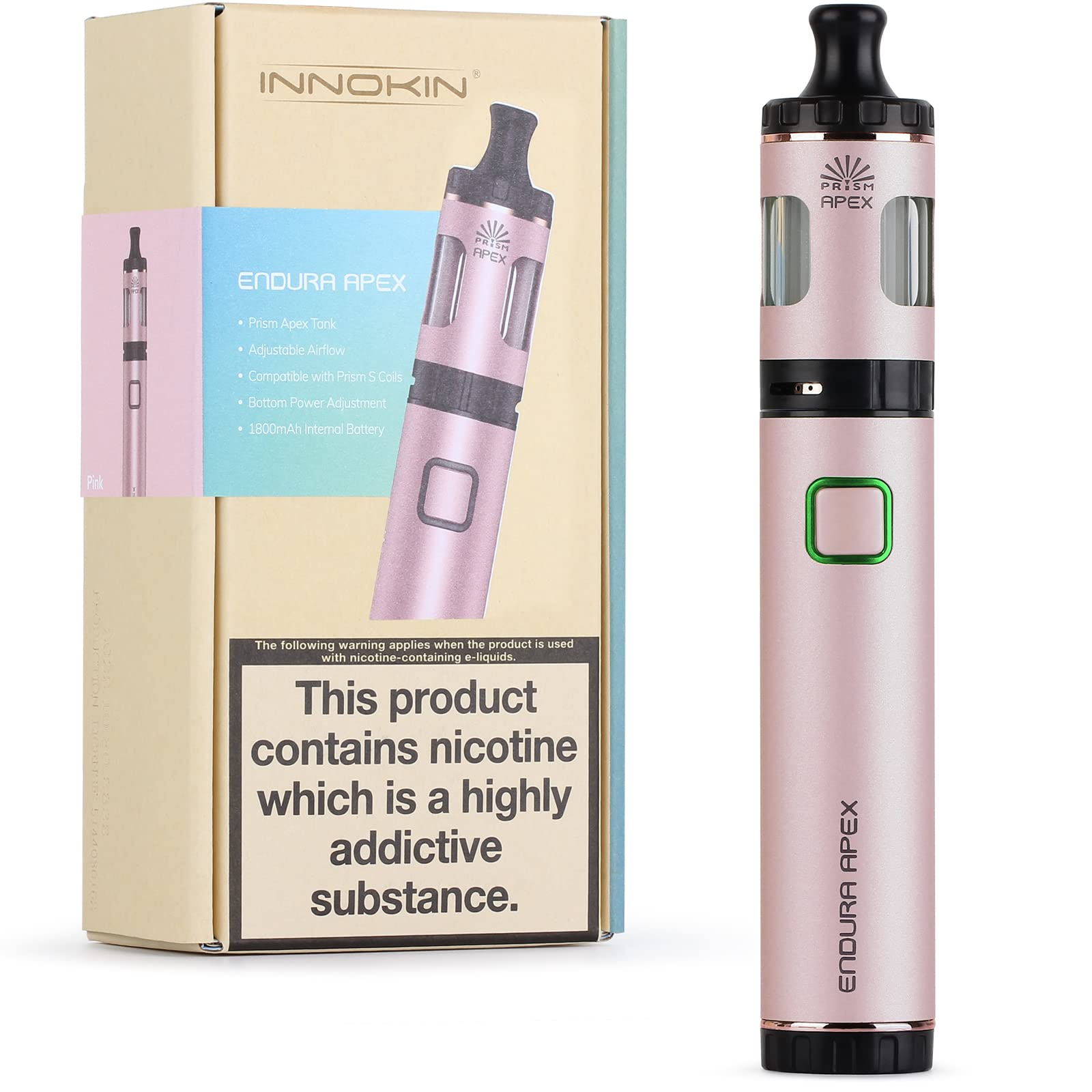 Innokin Endura Apex Kit, E Cigarette Vape Pen Starter Kit 1800mAh ...