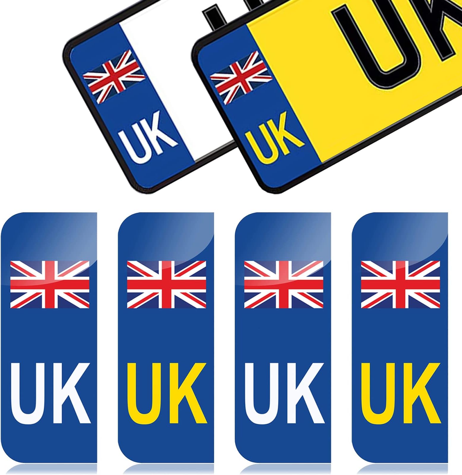 Fox·Bunny UK Car Stickers for Europe, Pack of 4 Self-Adhesive UK Car ...