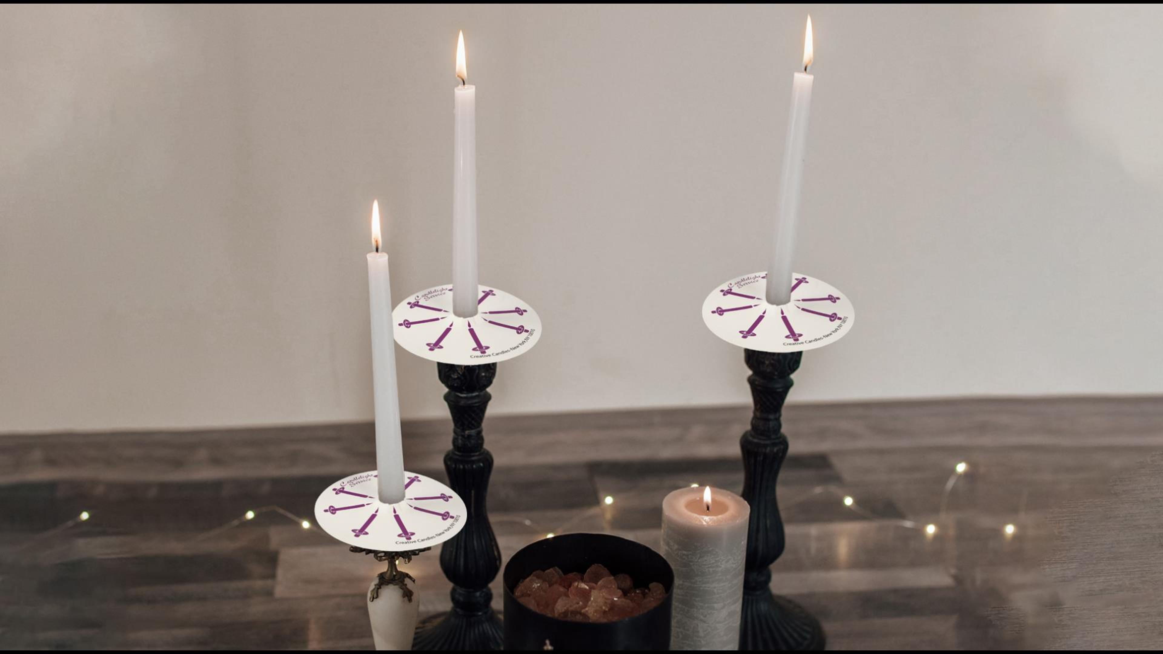 Tapered Candles CAKETYCG 100 Pcs Odorless Taper Candles - White 5 Inch ...