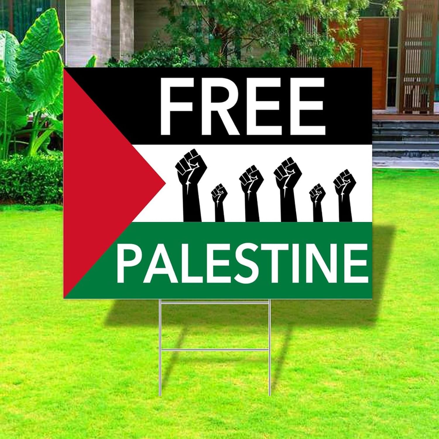 Amazon.com : Free Palestine Yard Sign 18"x 24" Palestine Strong Plastic ...