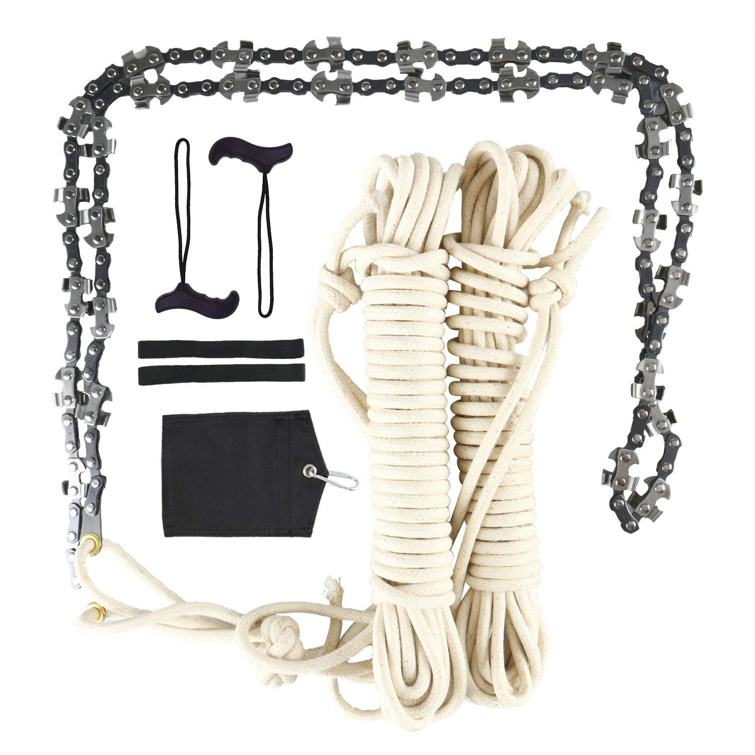 Buy 48 Inch High Reach Tree Limb Hand Rope Chain Saw - Blades on Both ...