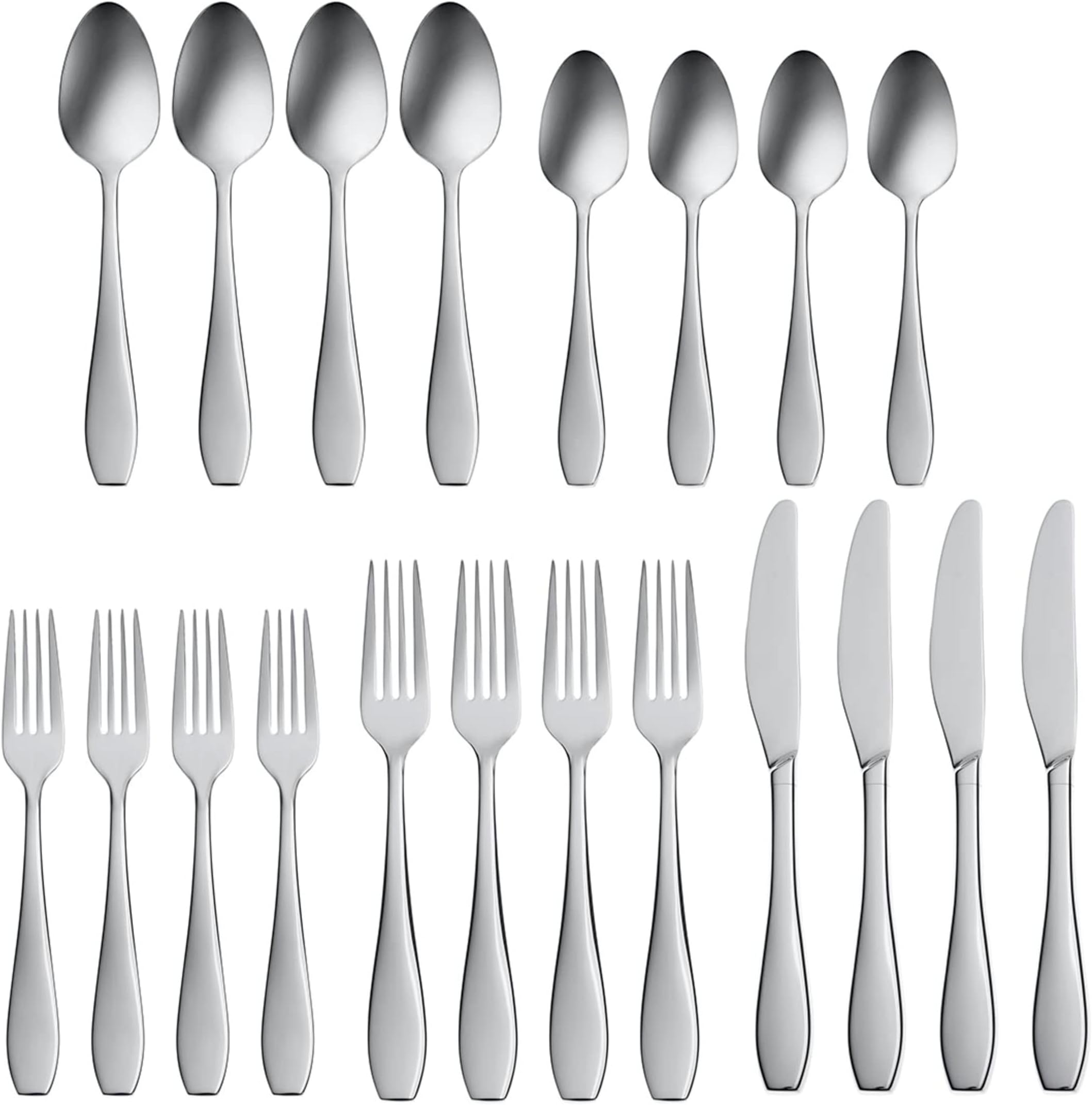 Amazon.com | Oneida Flatware, Surge 50 Piece Stainless Steel Set ...