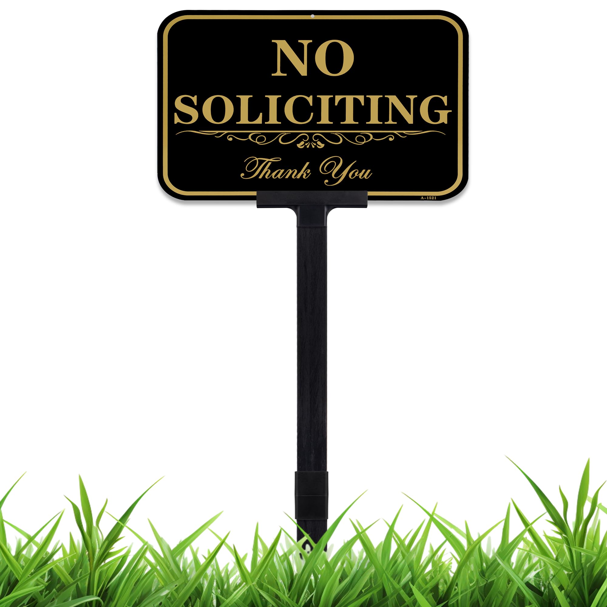 Snapklik.com : Large No Soliciting Yard Sign