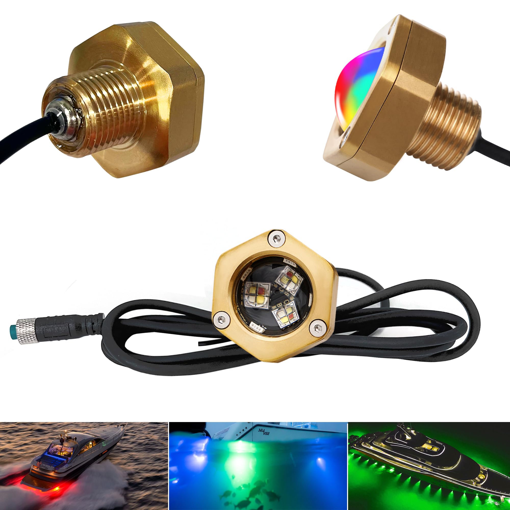 Amazon.com: Kingshowstar Standard 1/2in NPT Boat Drain Plug Light IP68 ...