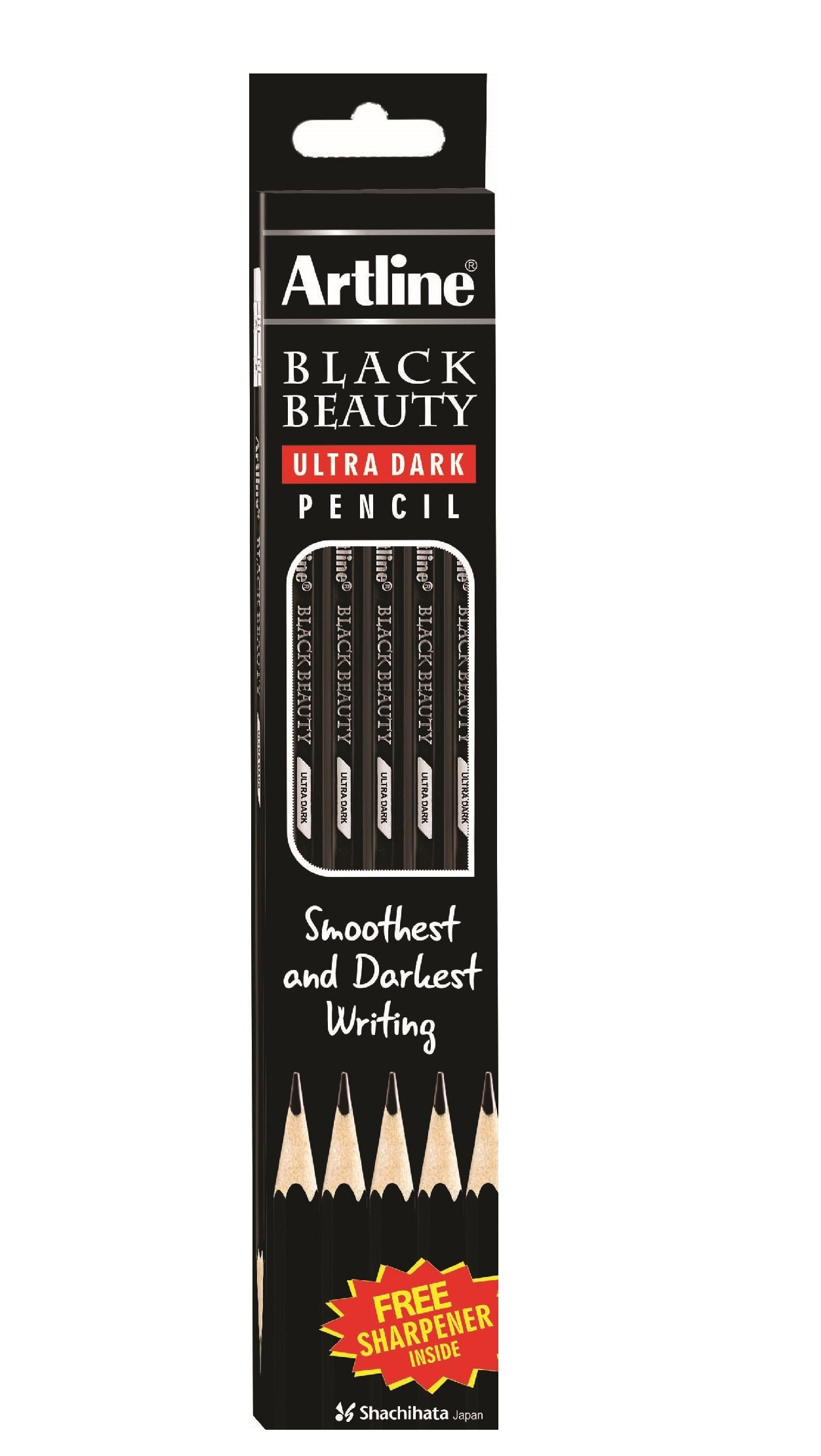 Artline Black Beauty Ultra Dark & Smooth Writing Pencil | Extra Dark ...