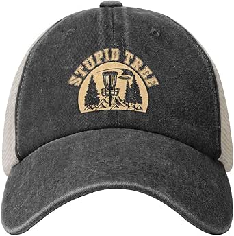 Disc Golf Snap Back Caps - Stupid Tree - Distressed Mens & Womens Cap ...