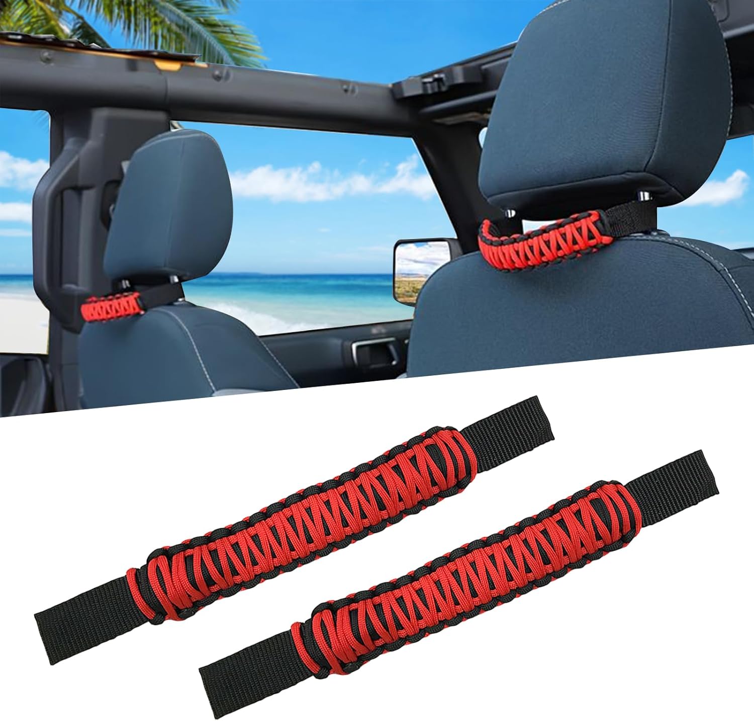 Amazon.com: Bestmoy Car Front Headrest Grab Handle Back Passenger Seat ...