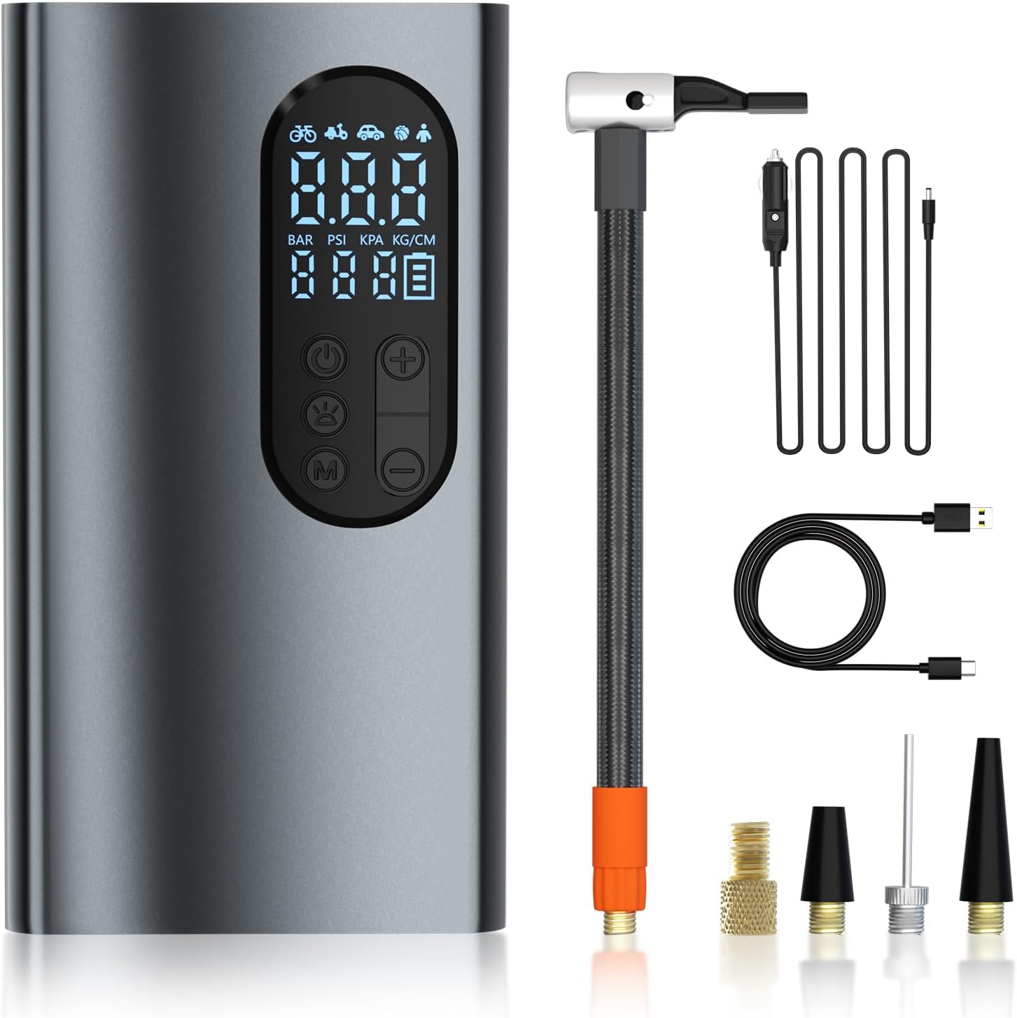 Amazon.com: Portable Mini Tire Inflator Air Compressor, Electric Air ...