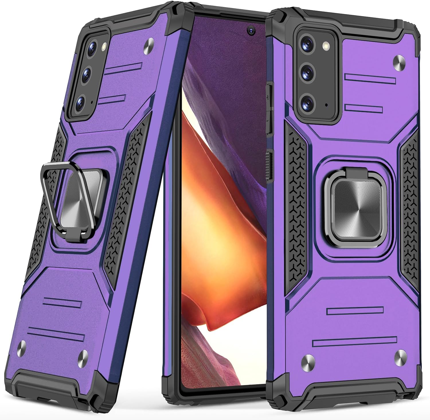 Amazon.com: Galaxy Note 20 Case Military Grade Built-in Kickstand Case ...