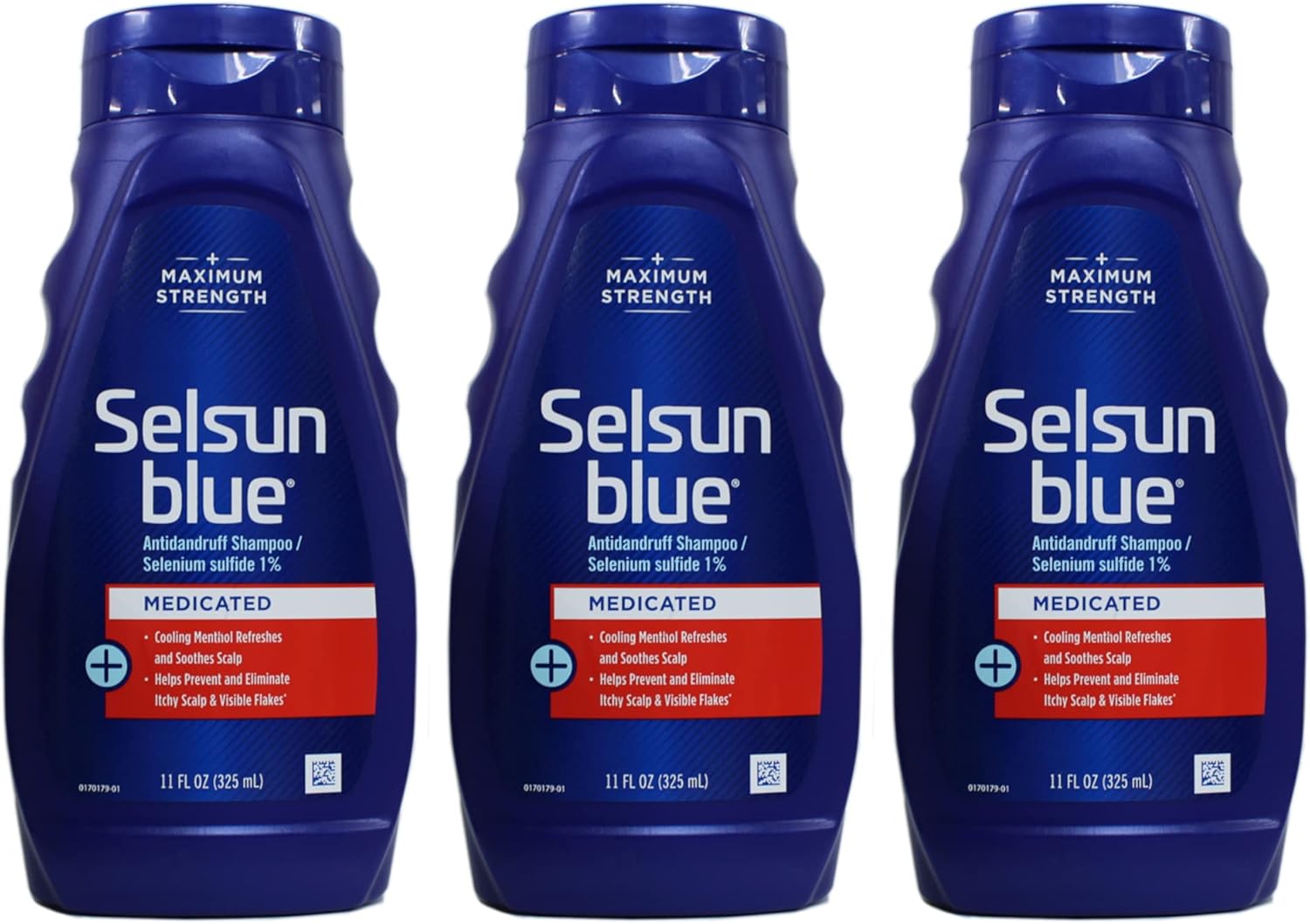 Selsun Blue Medicated Maximum Strength Dandruff Shampoo, 11 Ounce (Pack ...