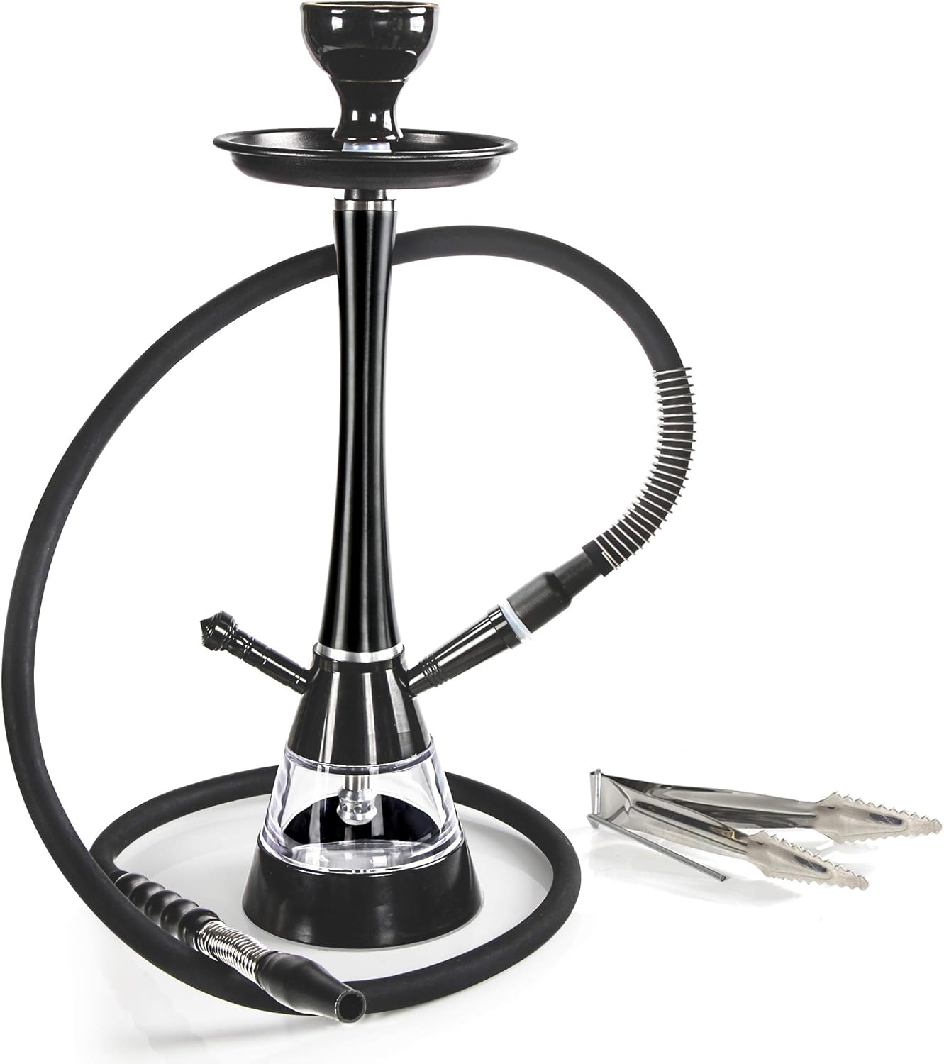 REANICE 18.5" Hookah Set 1 Hose Premium Aluminum Hookah Kit with Shisha ...
