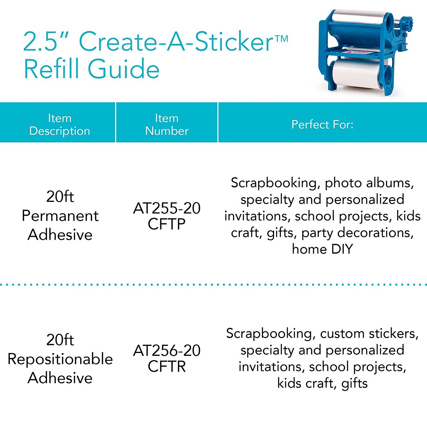 Snapklik.com : Xyron Permanent Adhesive Refill For Create-A-Sticker ...