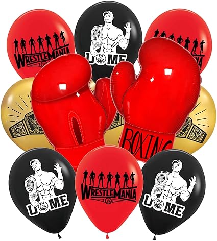 Amazon.com: Boxing Glove Balloons 12Pcs Boxing Balloons for Boxing ...