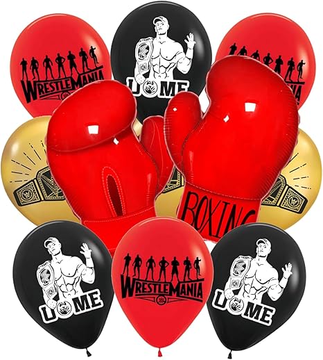 Amazon.com: Boxing Glove Balloons 12Pcs Boxing Balloons for Boxing ...