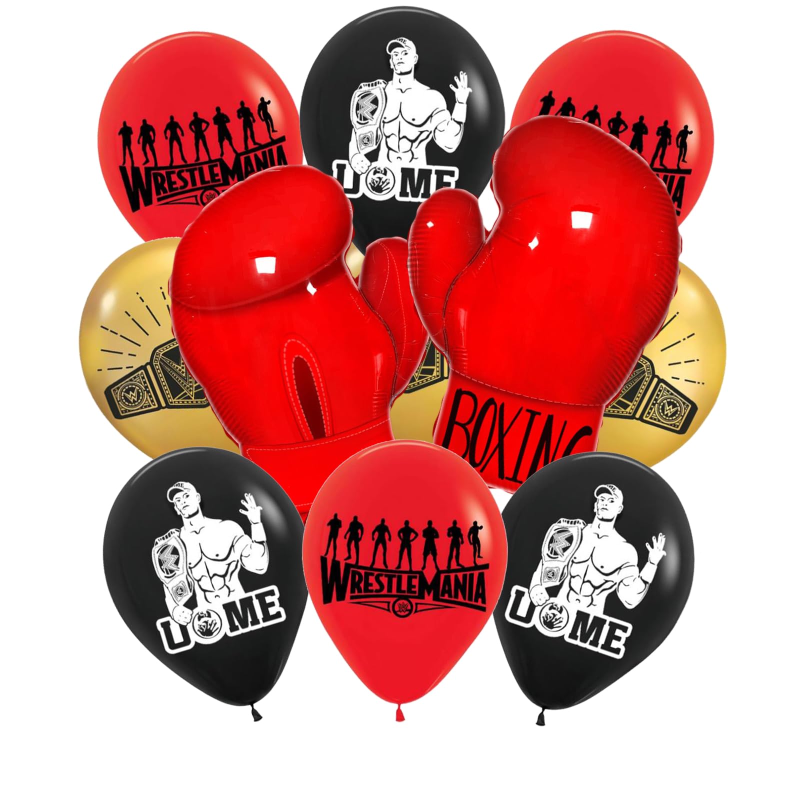 Amazon.com: Boxing Glove Balloons 12Pcs Boxing Balloons for Boxing ...