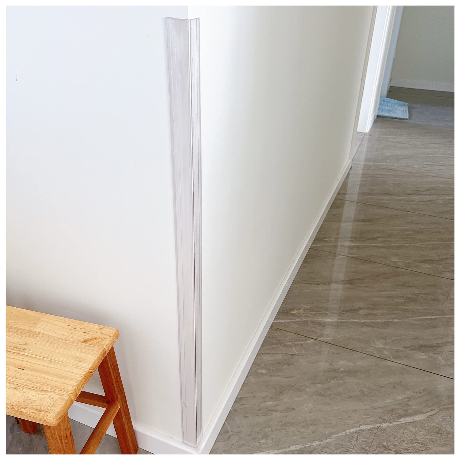 Amazon.com: LXLZYXSF Clear Plastic Corner Guard Corner Shield, Self ...