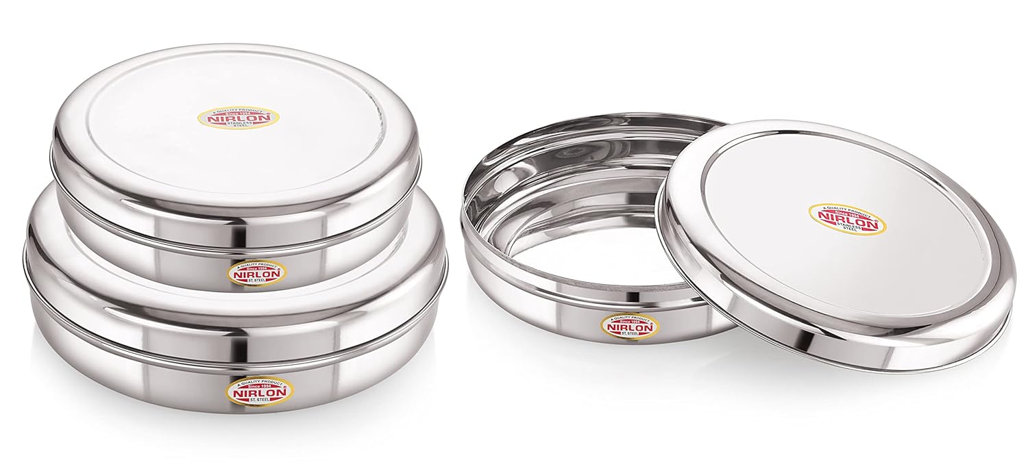 Buy NIRLON Stainless Steel Round Shape Chocolate Dabba Food Storage ...