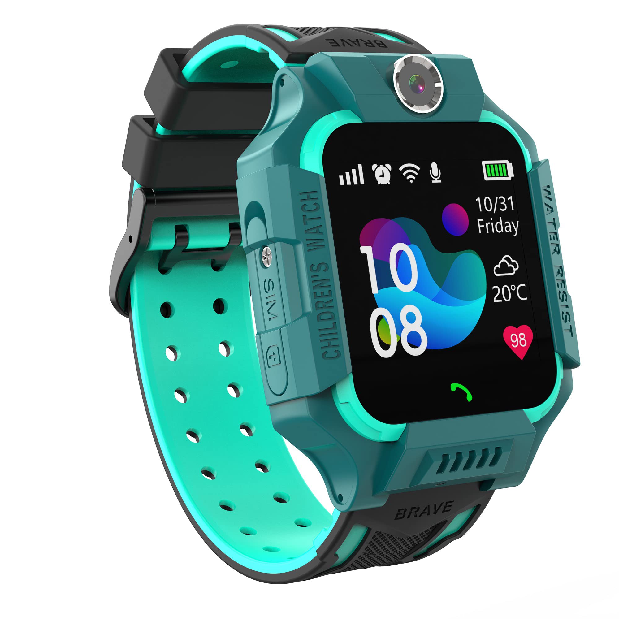 WEARFIT Champ 2G Flash Kids GPS Tracker Waterproof Watch LBS Tracker ...