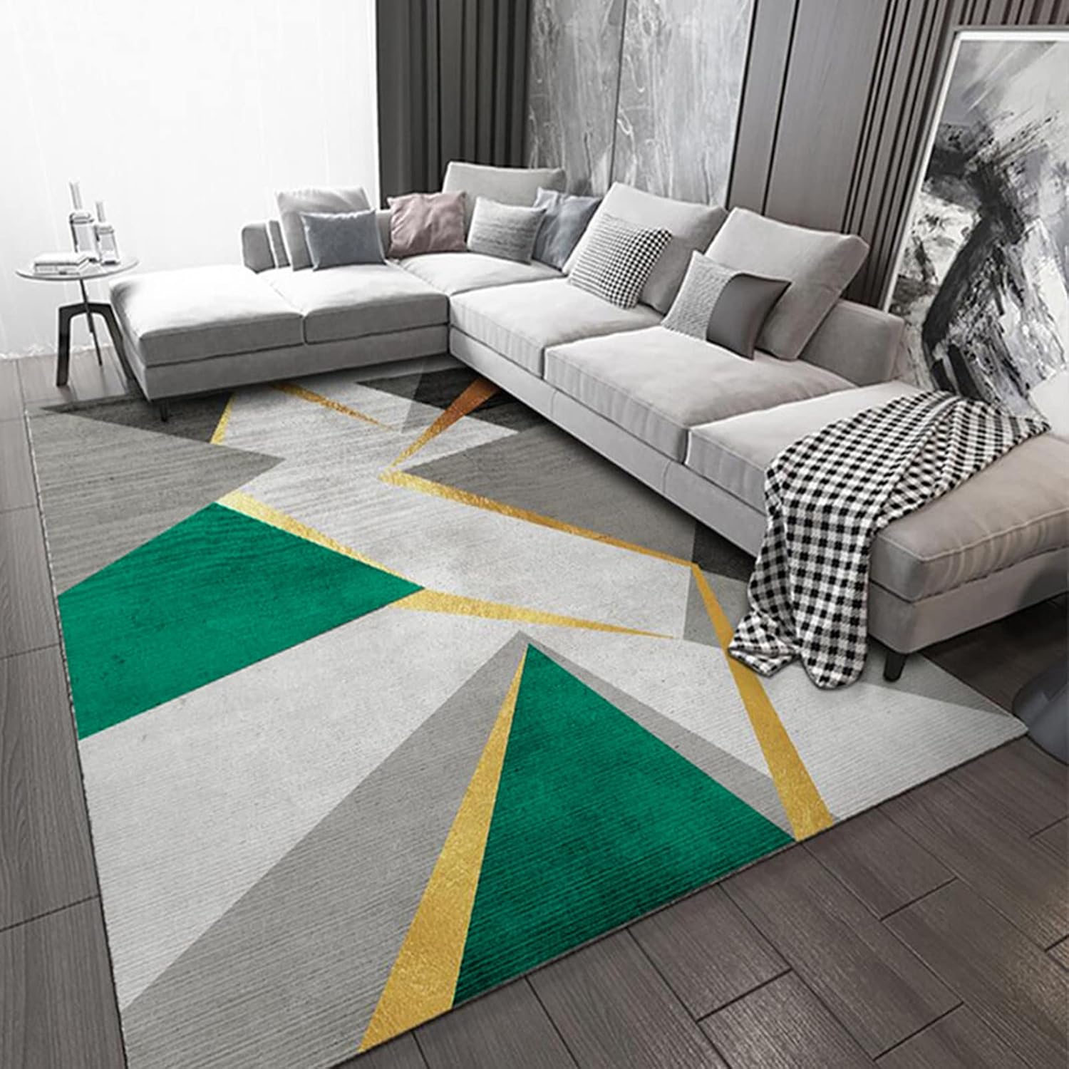 Amazon.com: Area Rug 170 x 200 cm Carpet for Bedroom Living Dining Room ...