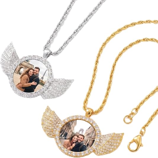 Amazon.com: BHSQU Personalized Locket Necklace Gold Silver Plated ...