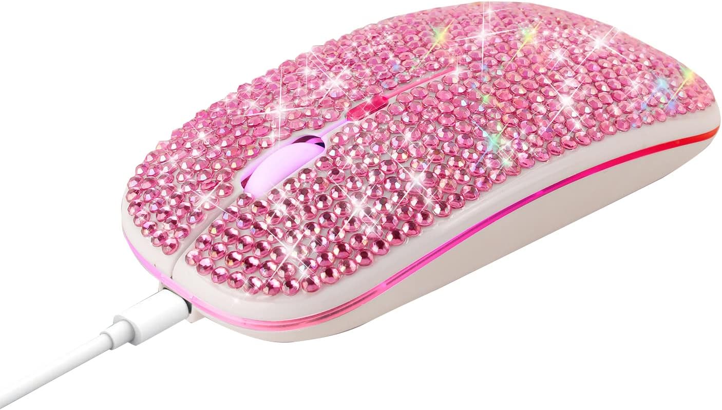 Amazon.com: HXMJ Bling Dazzling Rechargeable 2.4GHz+5.2 Bluetooth ...