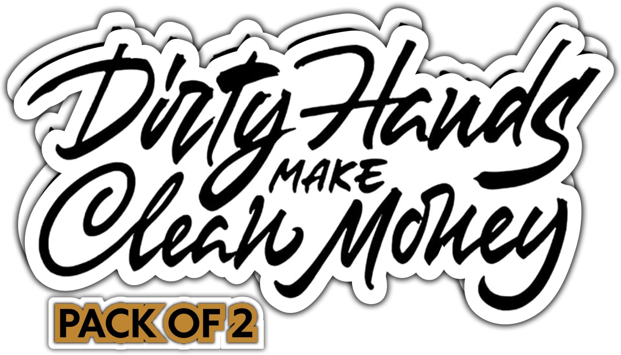 Amazon.com - Car Sticker Dirty-Hands-Clean-Money Decals Vehicle Truck ...