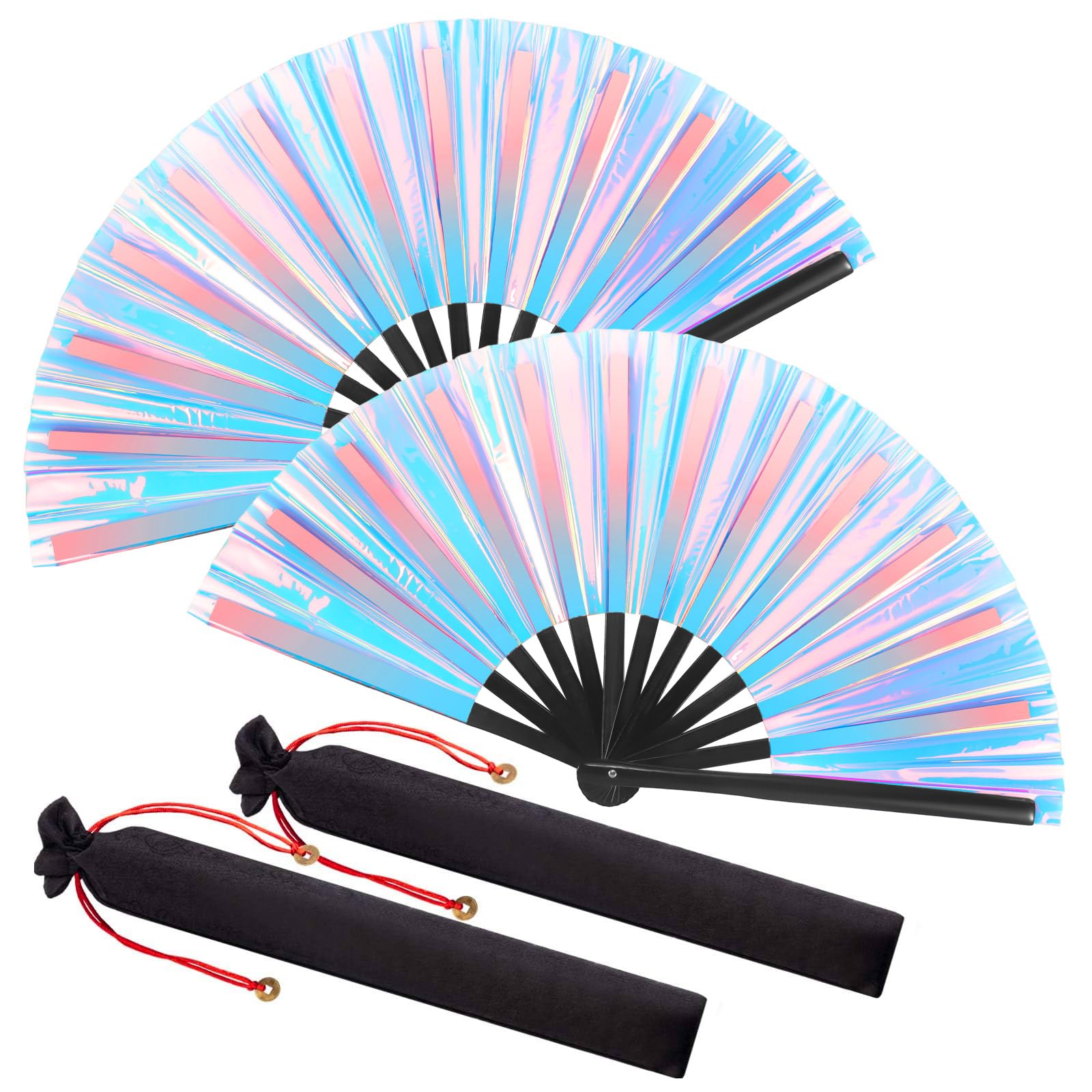 Snapklik.com : Maitys Large Rave Fan Clap Fans For Line Dancing Large ...