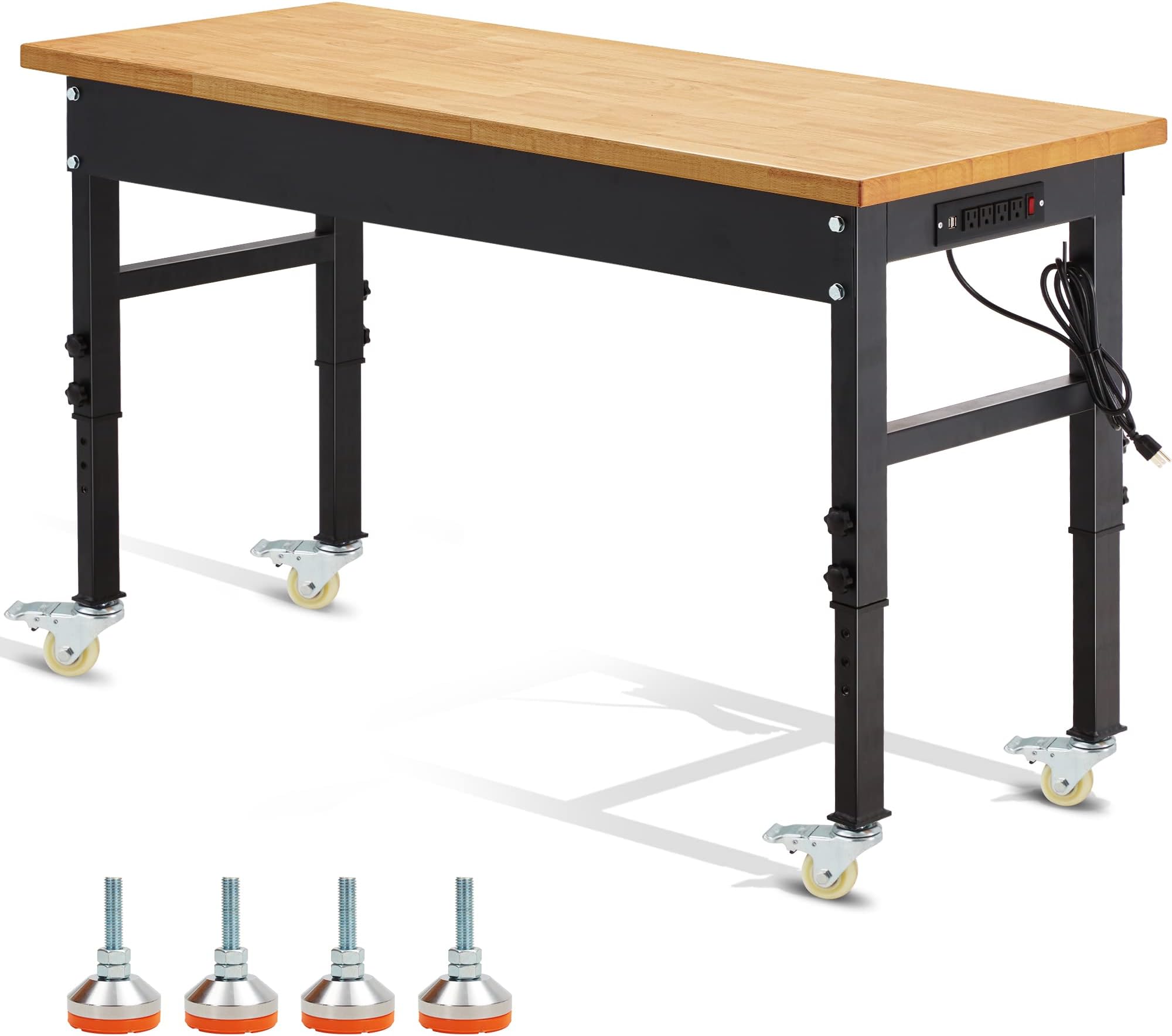 Gladiator 6' Adjustable Height Hardwood Workbench, GAWB06HW - Amazon.com