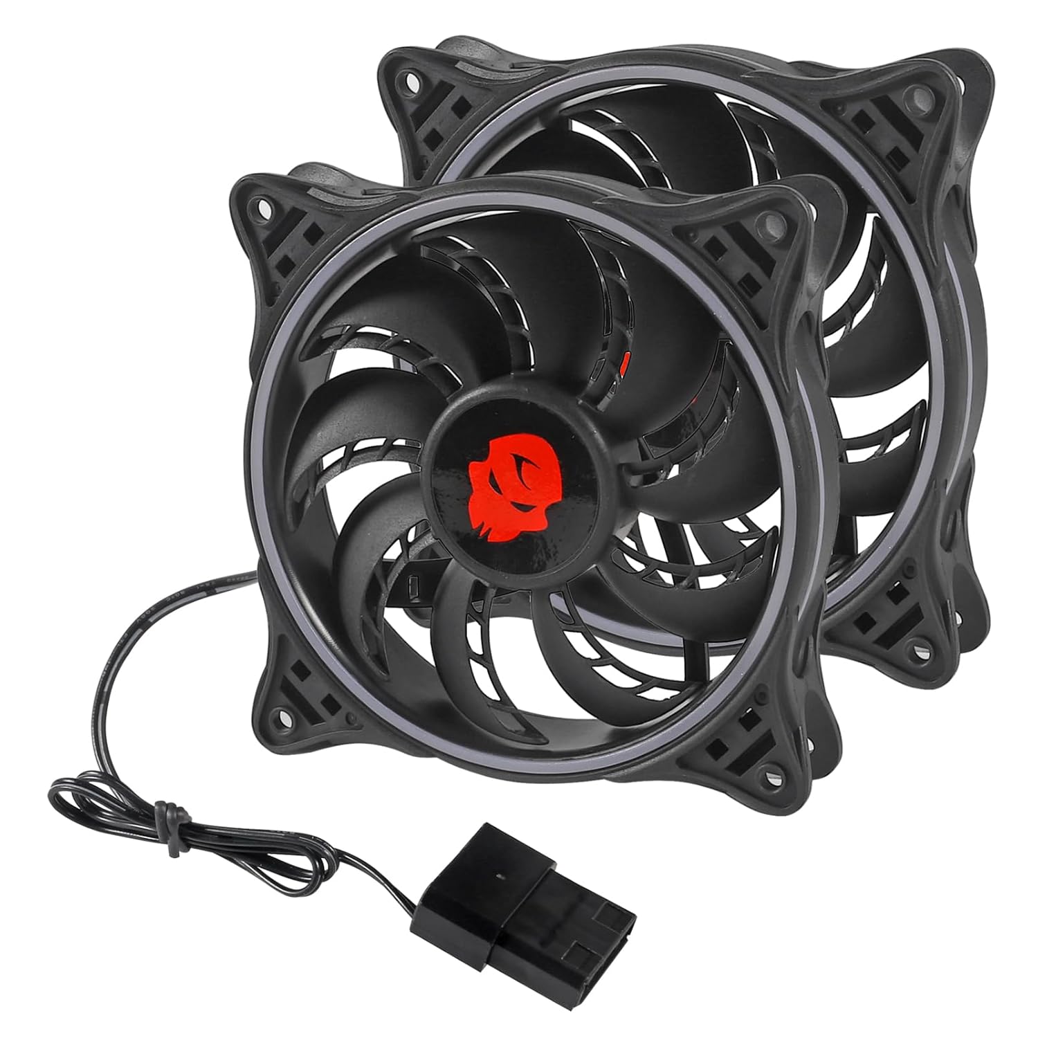 Amazon.com: 2Pcs 120mm PWM 4Pin Interface Computer Case Fan 12025 12V ...