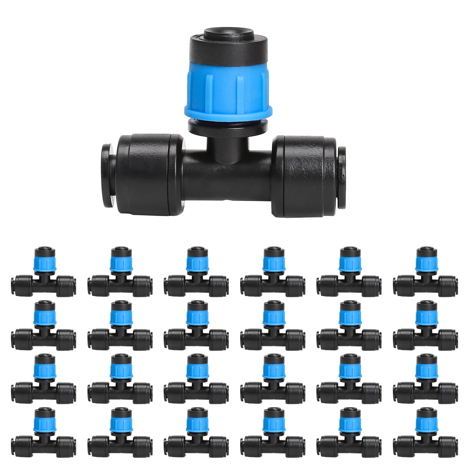 Snapklik.com : 24 Pack Push-to-Fit Drip Irrigation Emitters, Adjustable ...