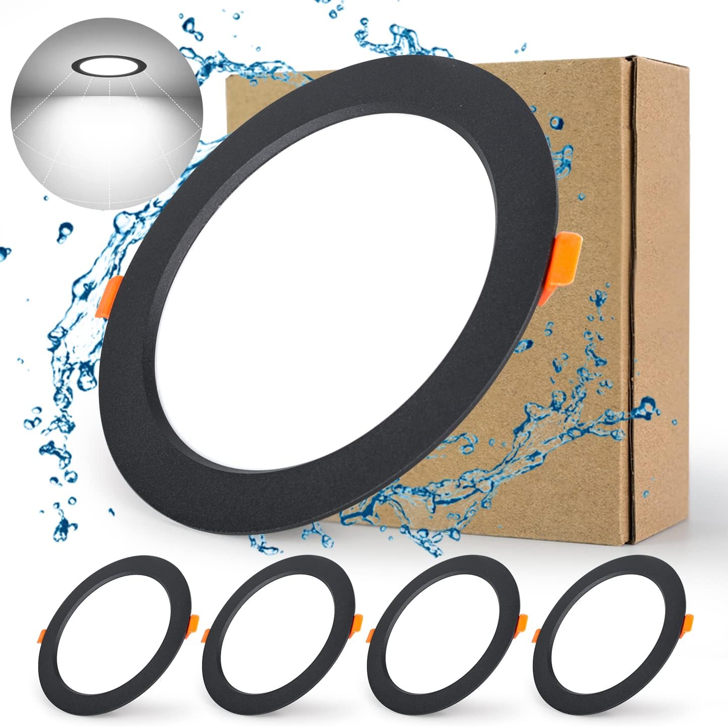 ALUSSO LIGHTING 10W LED Deckenspots Flach 230V,LED Einbaustrahler ...