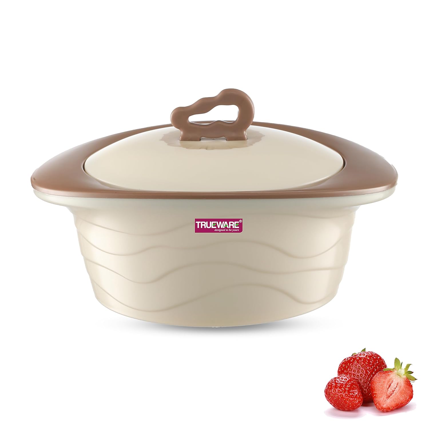 Buy Trueware Zinna Impulse Inner Steel Casserole,750 ml, Brown | PU Insulated | BPA Free | Odour ...