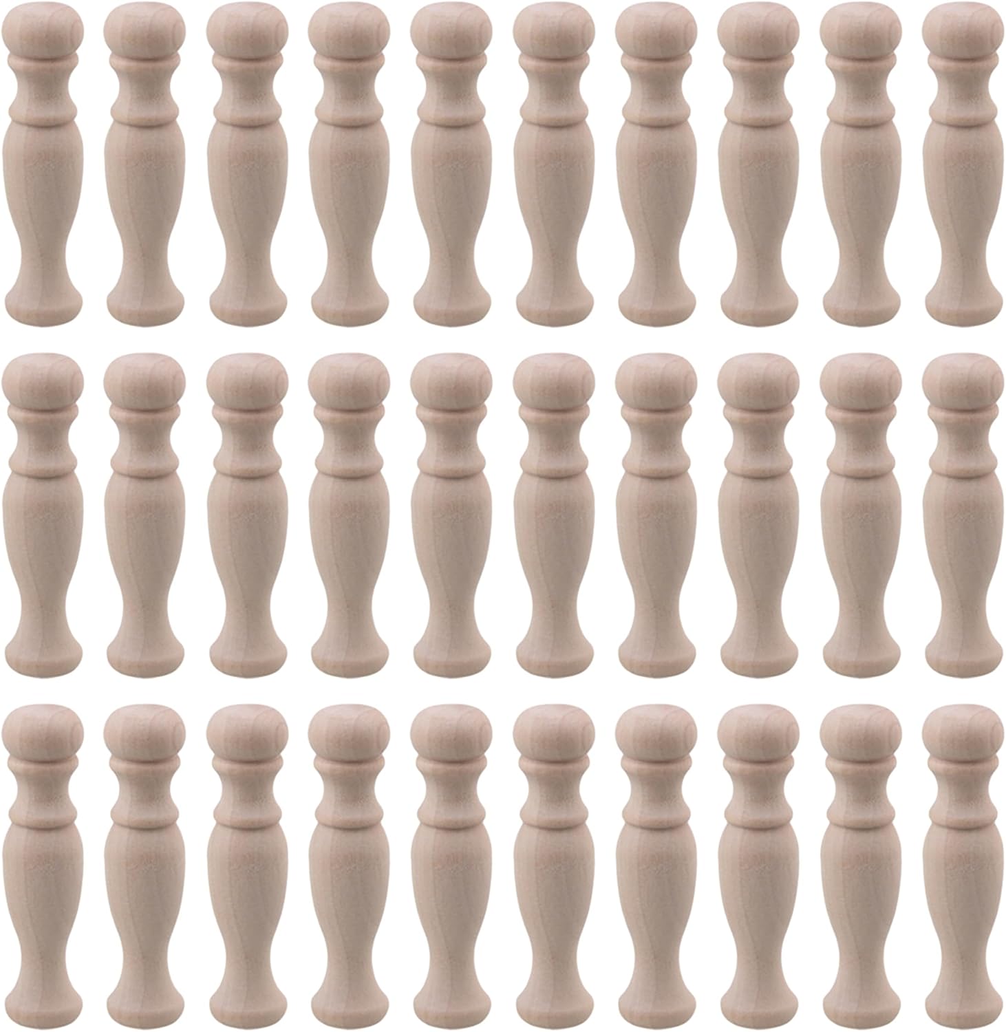 Amazon.com: BQLZR Unpainted Wood Baluster Spindles for DIY Supplies 2. ...