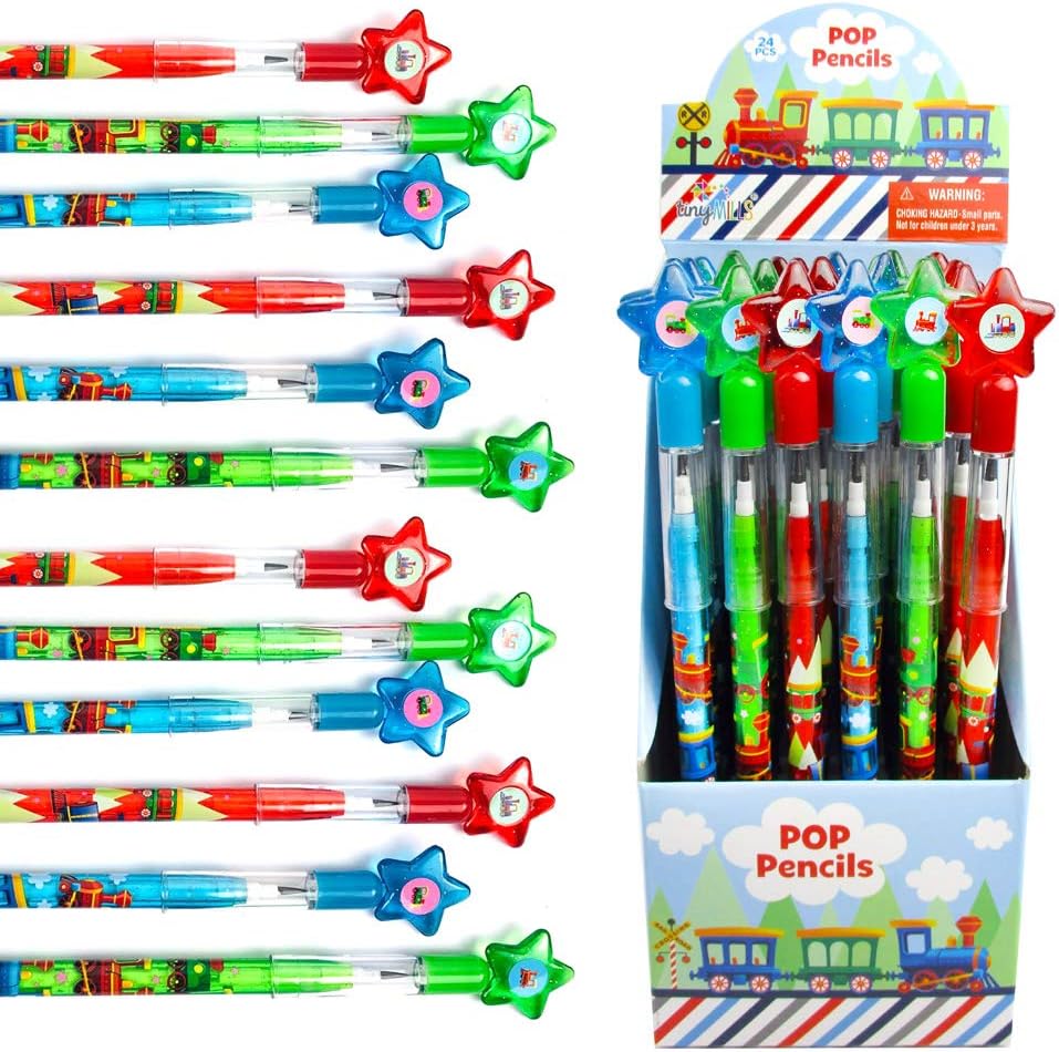 Amazon.com: TINYMILLS 24 Pcs Narwhal Multi Point Pencils Stackable ...