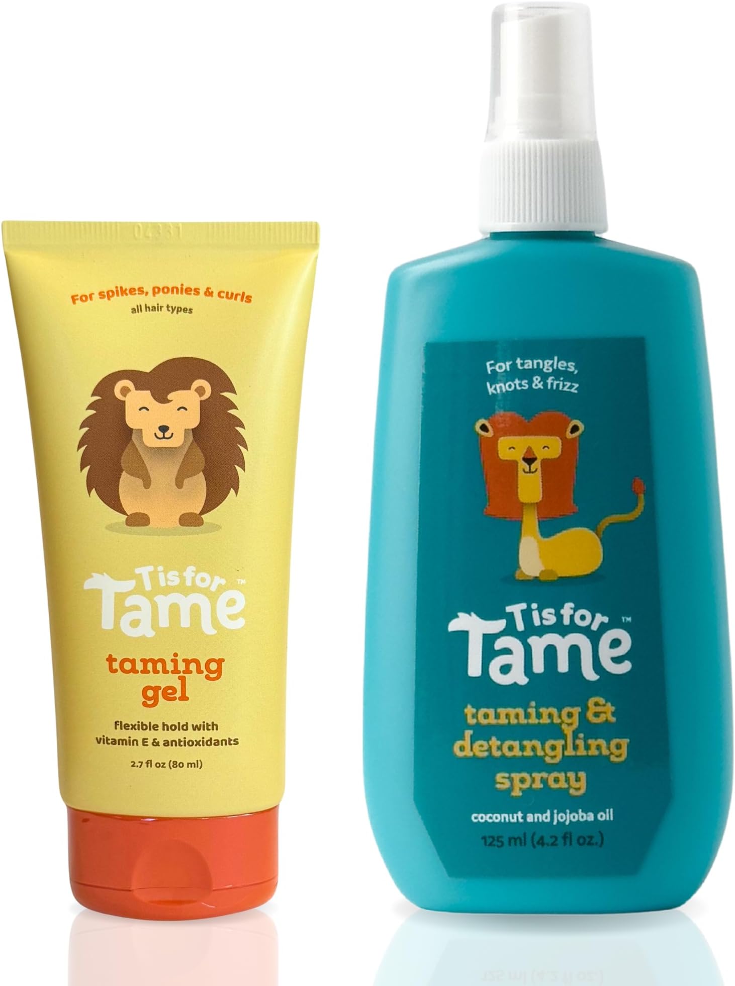 Amazon.com : T is for Tame - Kids Hair Styling Gel & Hair Mist Bundle ...