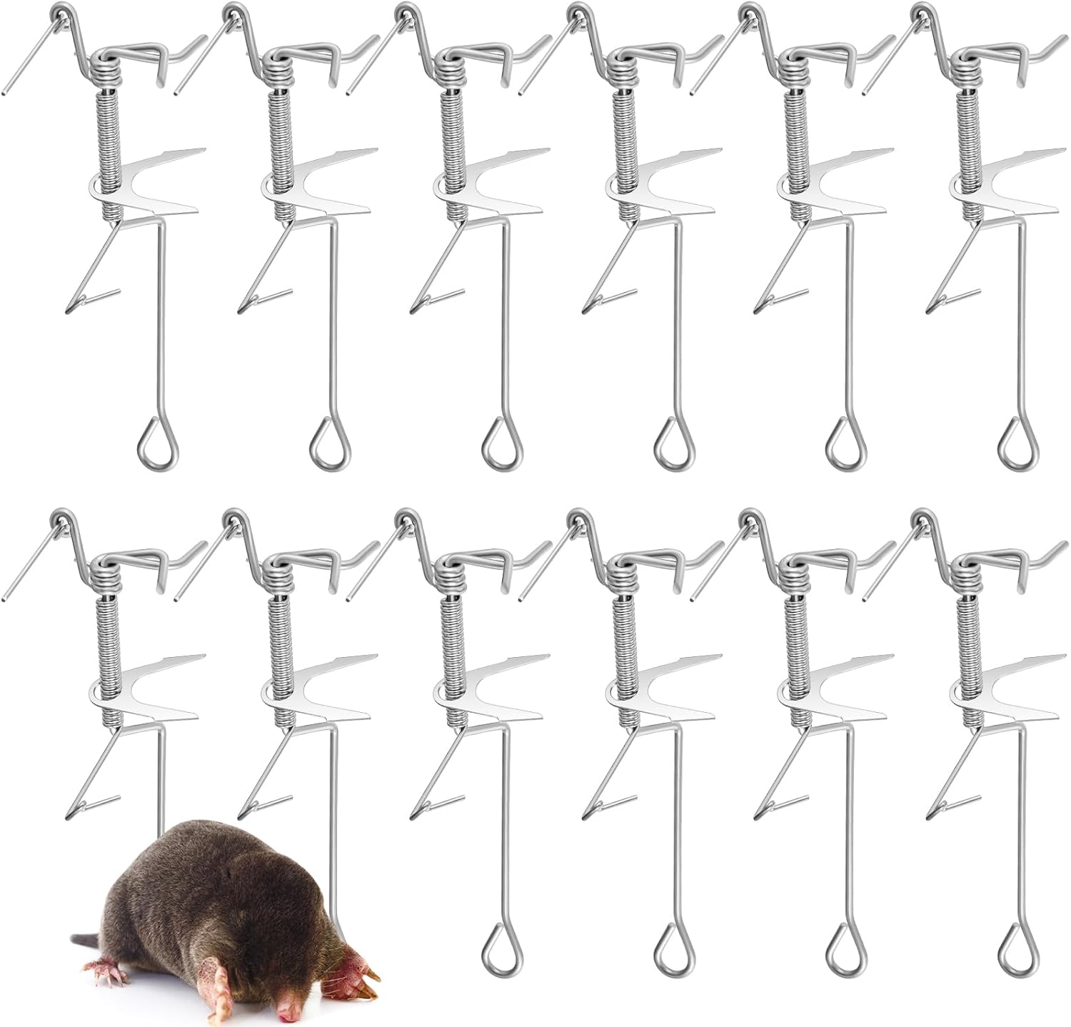 Amazon.com : Qualirey Mole Traps Pocket Gopher Traps for Trapping Kill ...