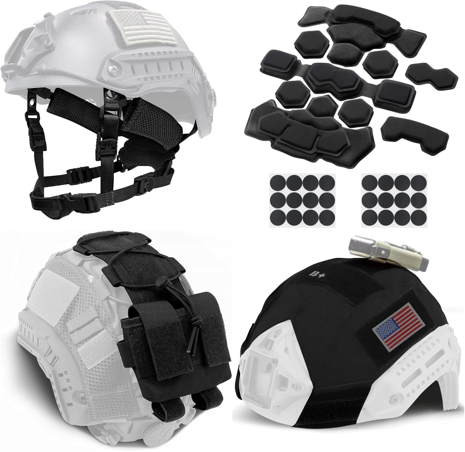 Amazon.com : Yzpacc Tactical Helmet Accessory Set : Sports & Outdoors