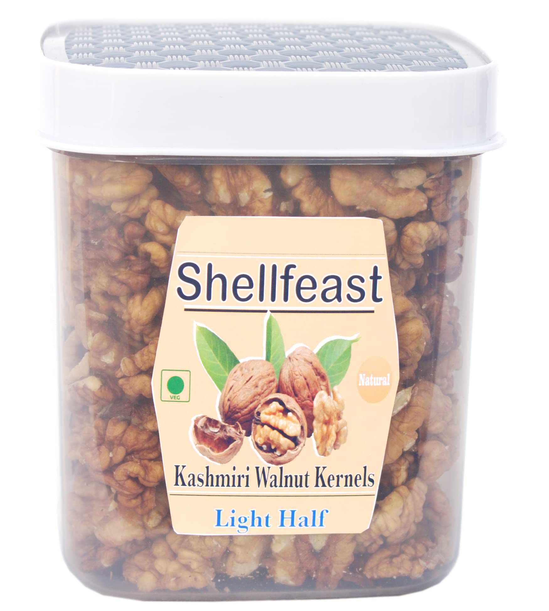 Buy Shellfeast Walnut Kernels Light Half 500 Grams In Food Grade Jar ...