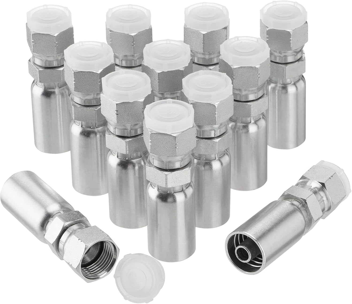 Amazon.com: Racewill 12 Pack 3/8" Hydraulic Hose Fittings, 3/8" I.D ...