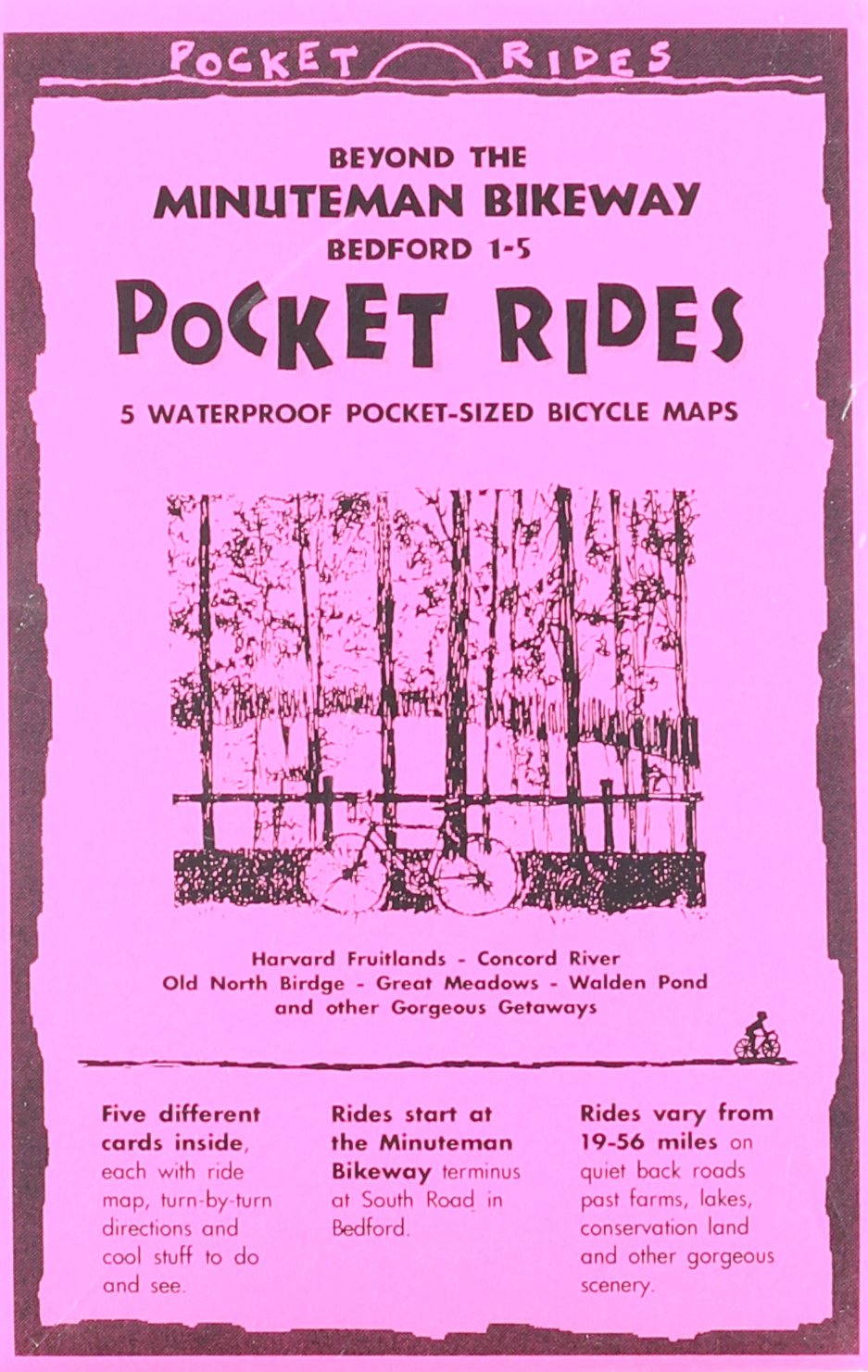 Beyond the Minuteman Bikeway, Bedford, rides 1-5: Rubel Bike Maps ...