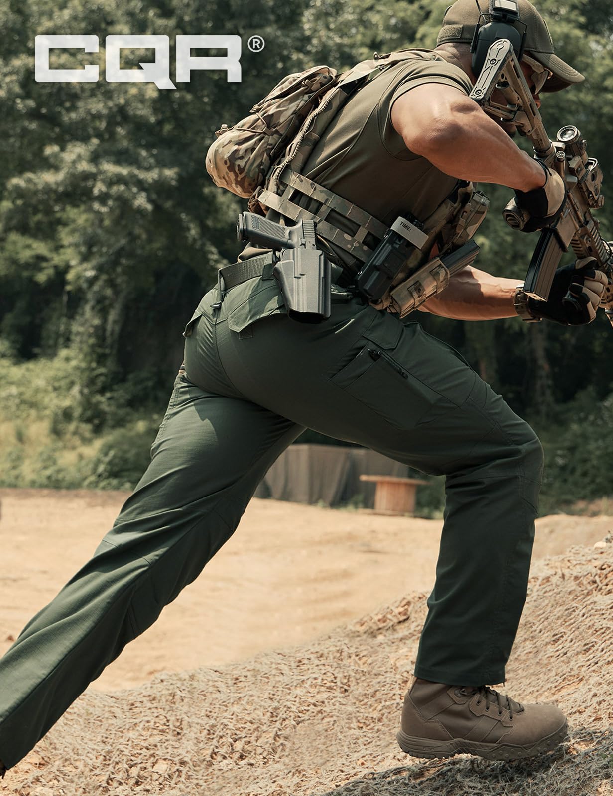 Snapklik.com : Mens Flex Stretch Tactical Pants, Water Resistant ...