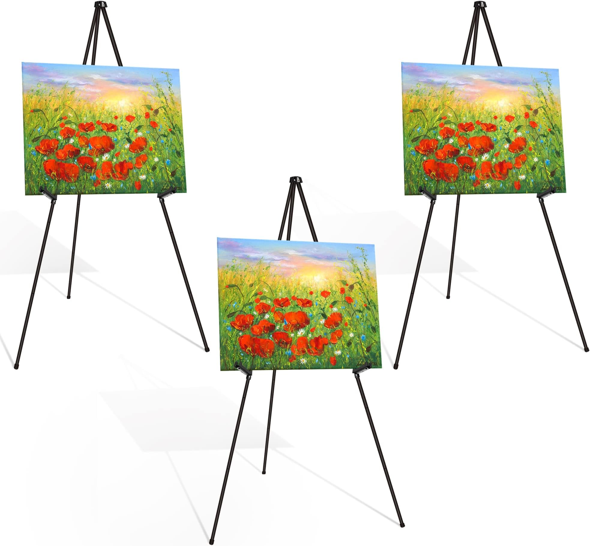 Amazon.com: Baderke 6 Pcs 17.3" High Aluminum Tabletop Easel with ...