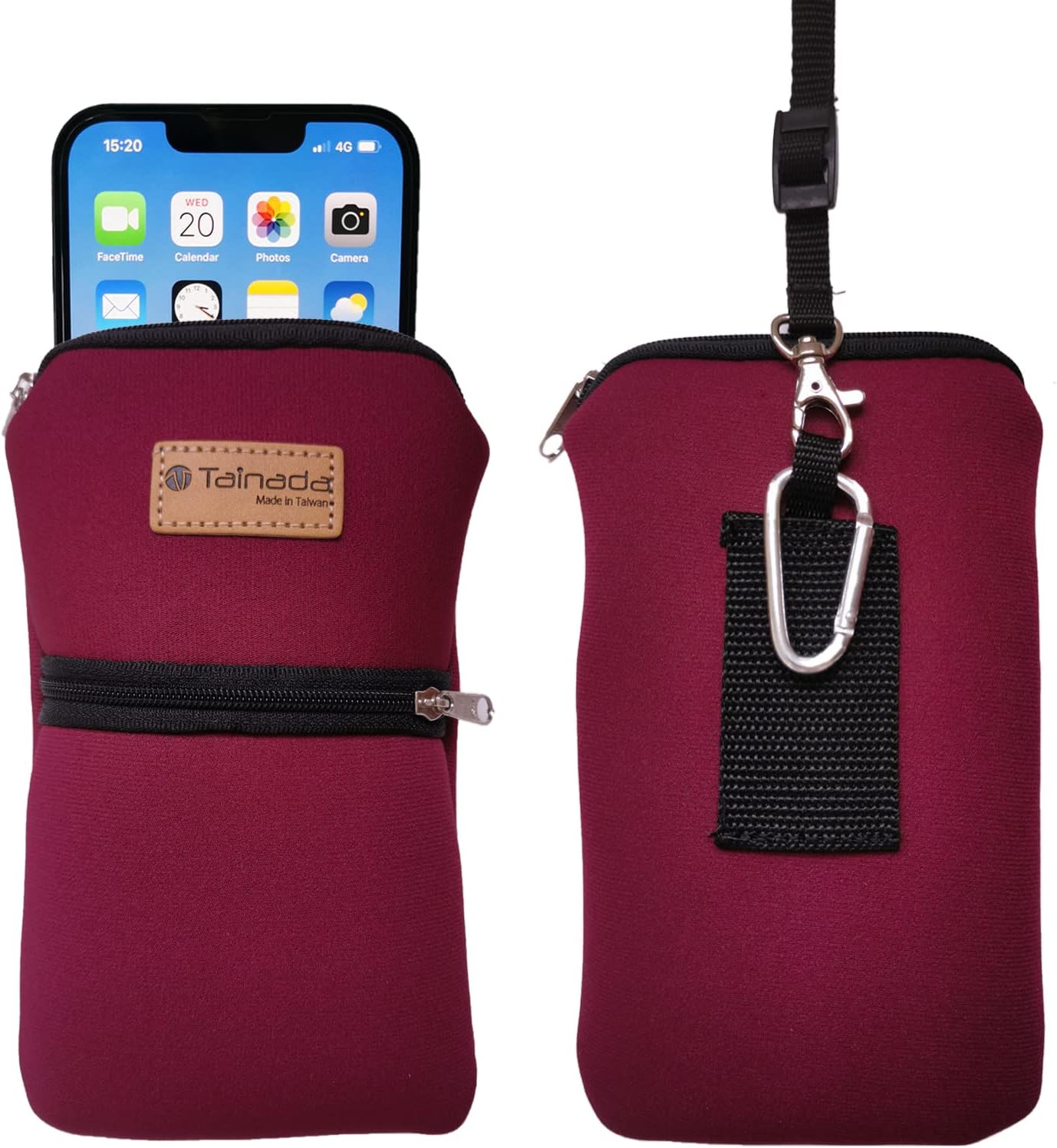 Amazon.com: Tainada Men Women Phone Neoprene Shockproof Zippered Sleeve ...