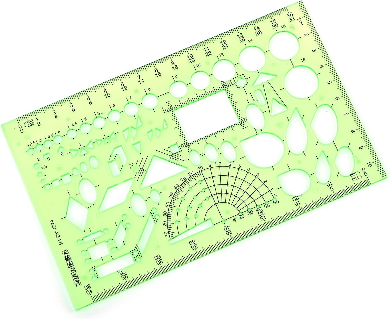 Amazon.com: Utoolmart Plastic Measuring Templates, Building Template ...