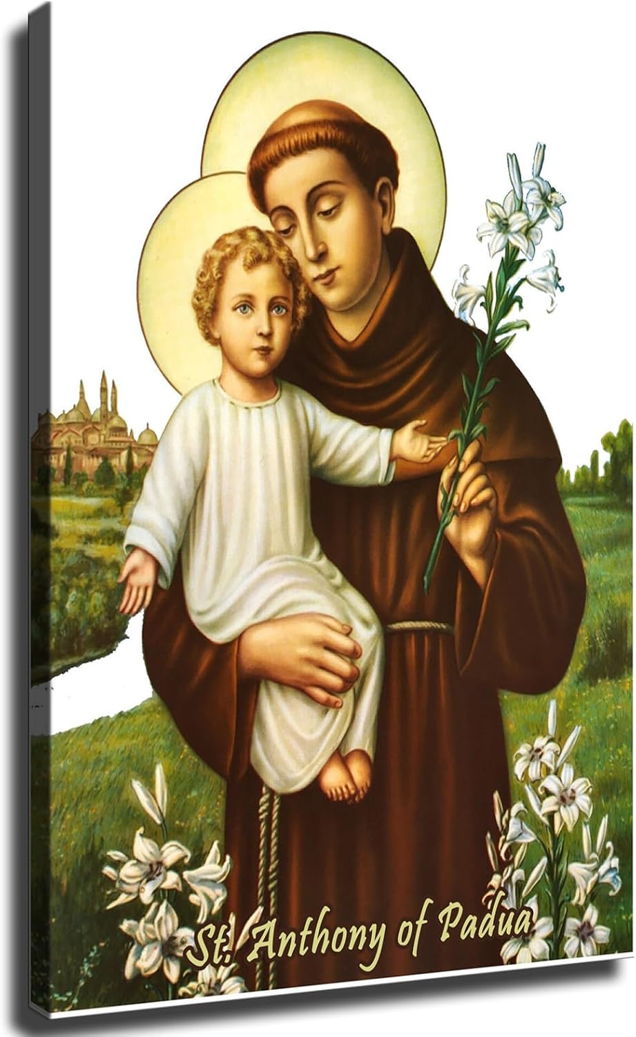 Amazon.com: ZeeHxq Saint Anthony of Padua Poster Print Art Home Wall ...