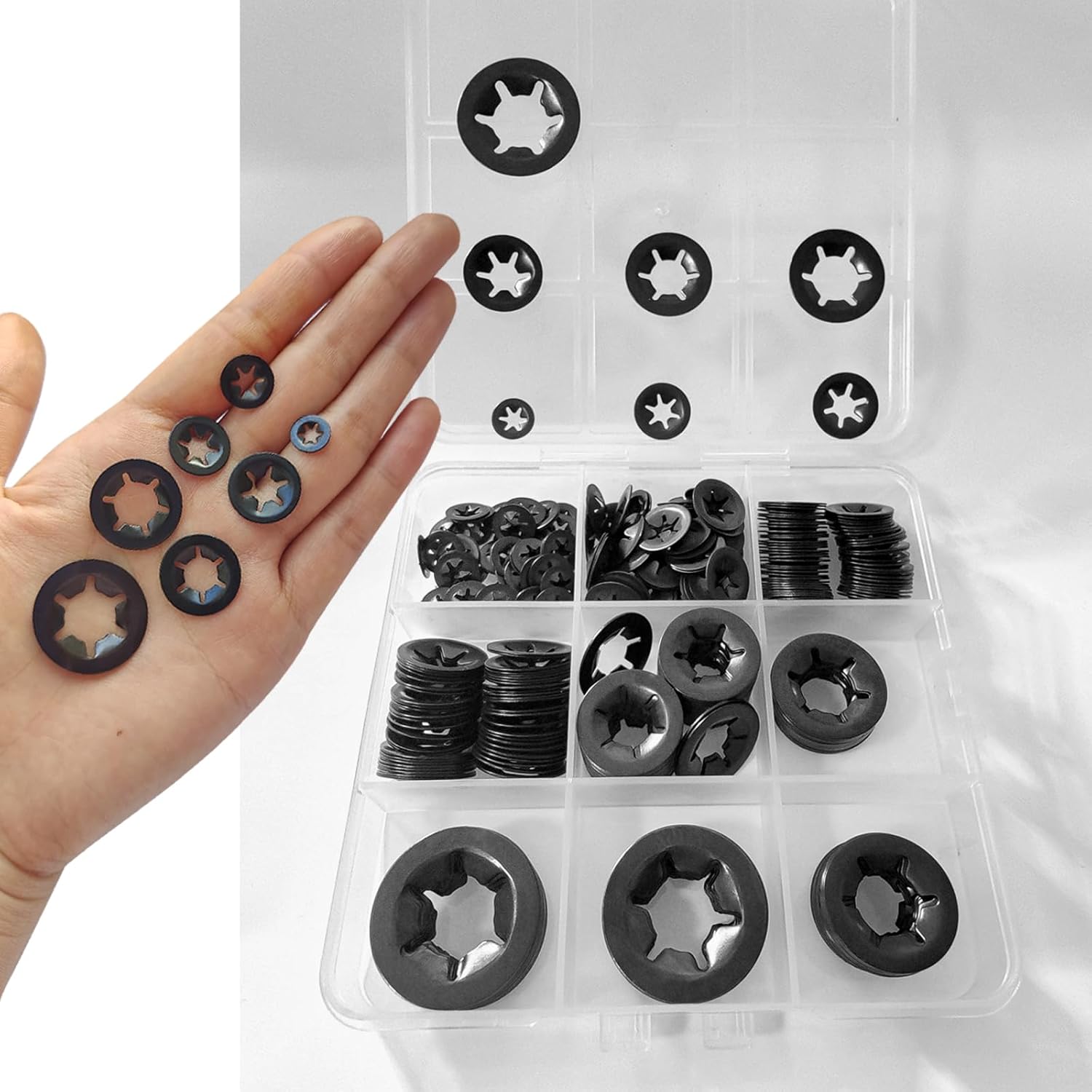 Amazon.com: HayEastdor 350 Pcs Internal Tooth Starlock Locking Washers ...